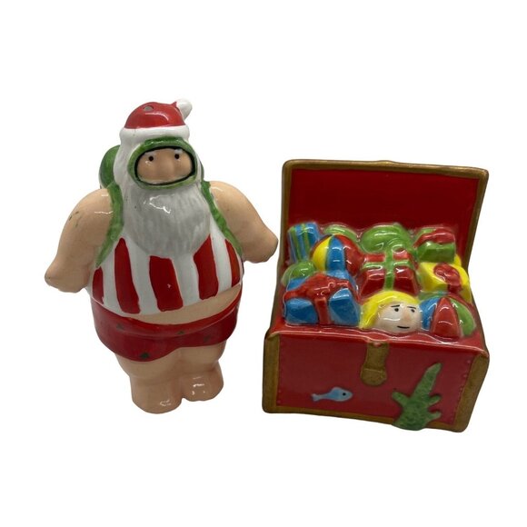 Fitz and Floyd | Kitchen | Vtg Fitz Floyd Scuba Santa Sunken Treasures ...